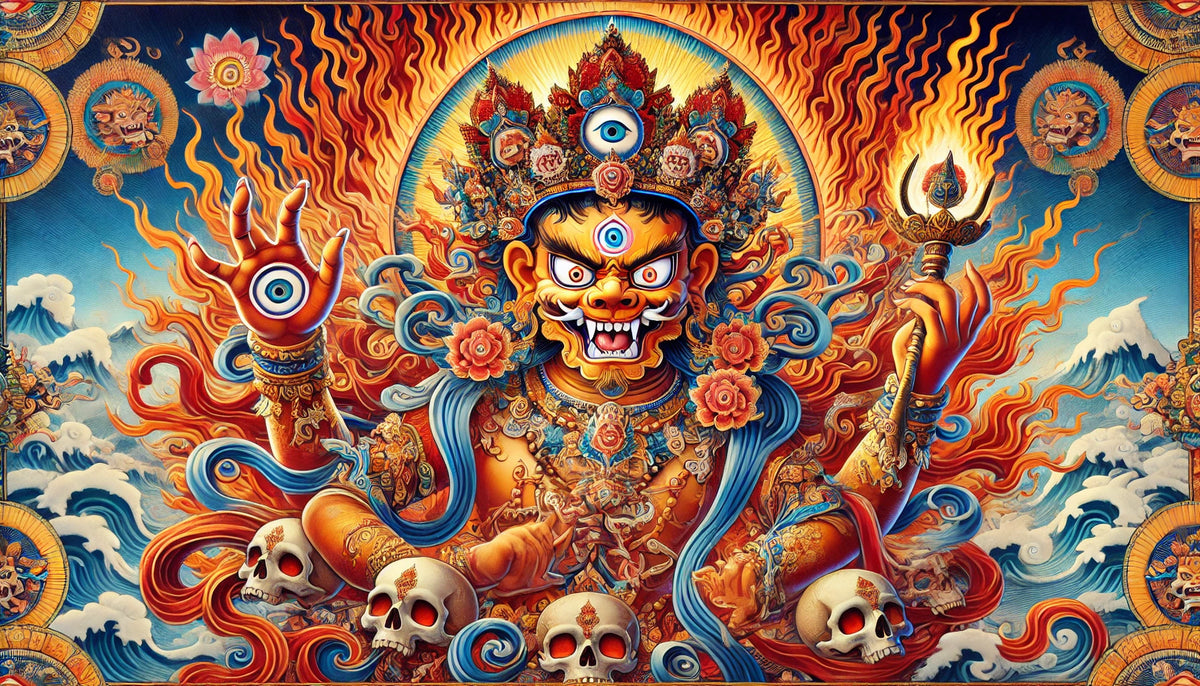 Mahākāla: The Fierce Protector of Wisdom – The Thangka