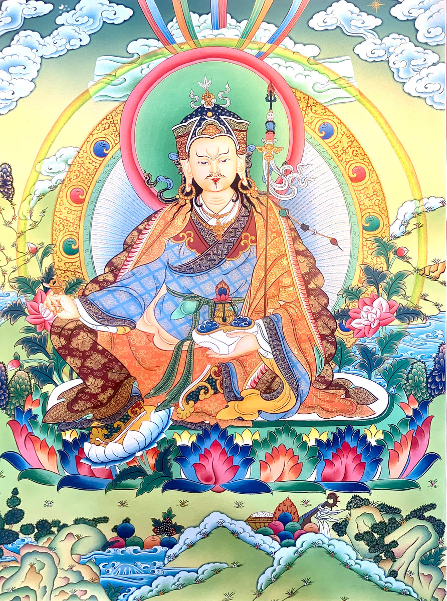 Guru Rinpoche Thangka Painting 50*40 | The Thangka